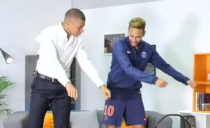 El baile del Fortnite de Neymar y Mbappé