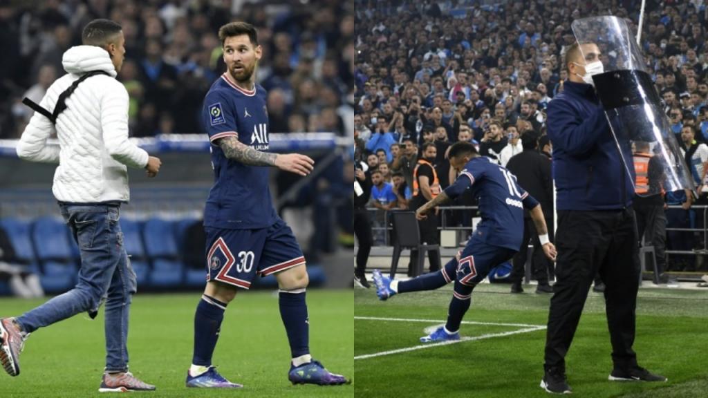 El Marsella-PSG fue un caos: del espontáneo de Messi a los botellazos a ...